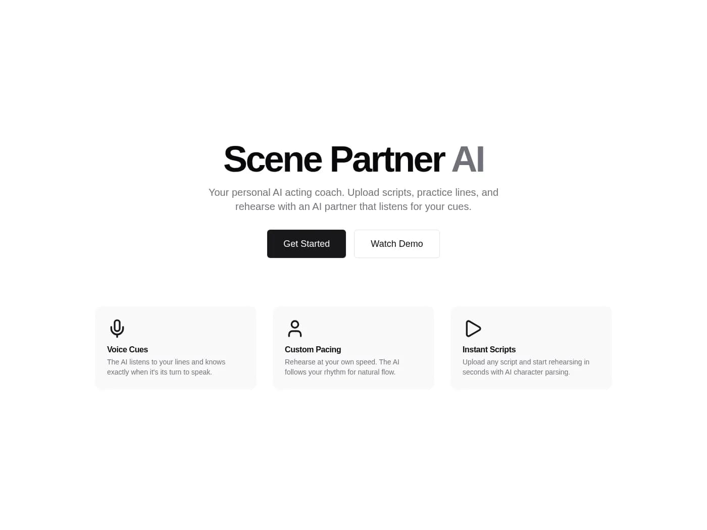 Scene Partner AI