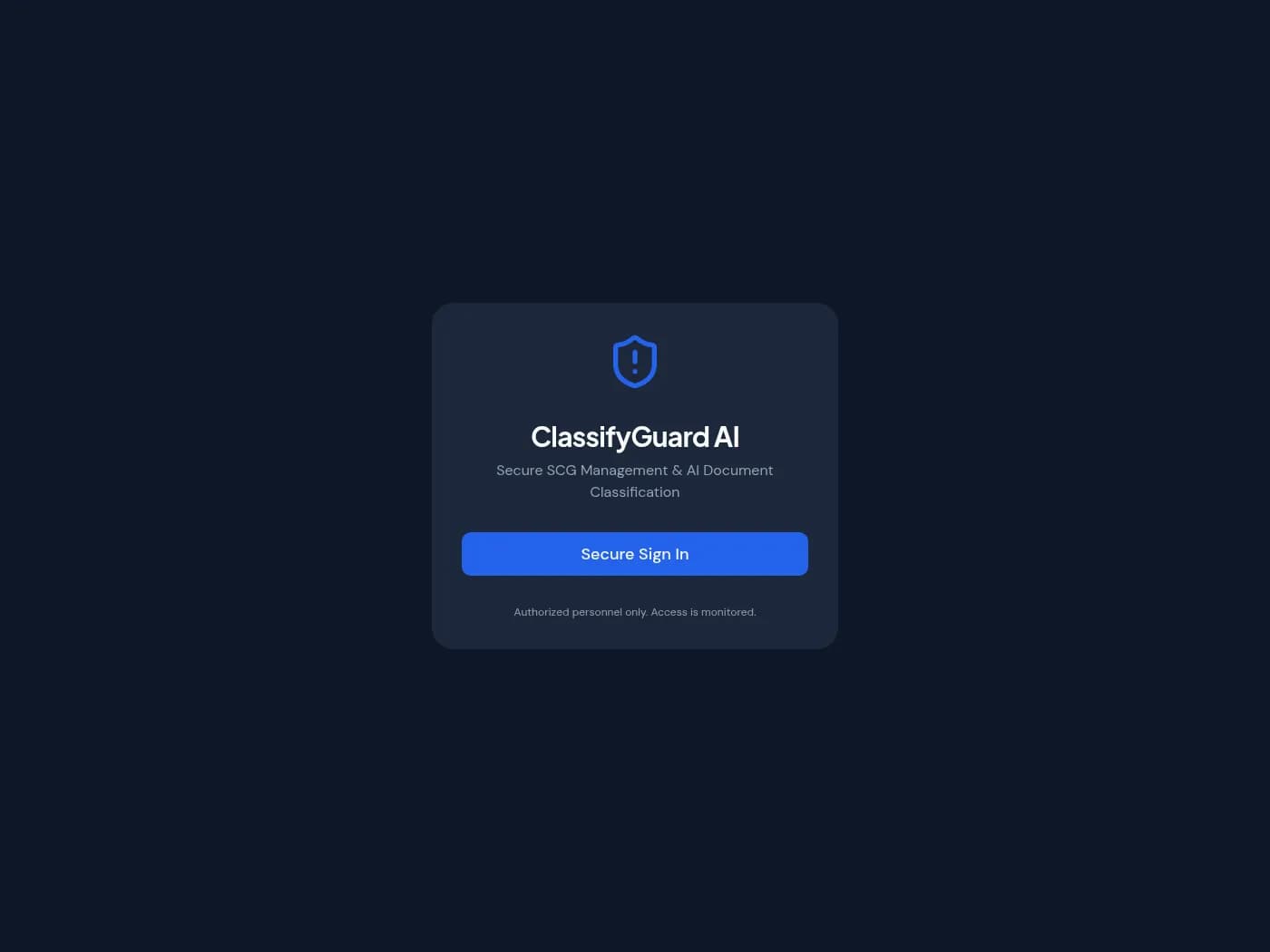 ClassifyGuard AI