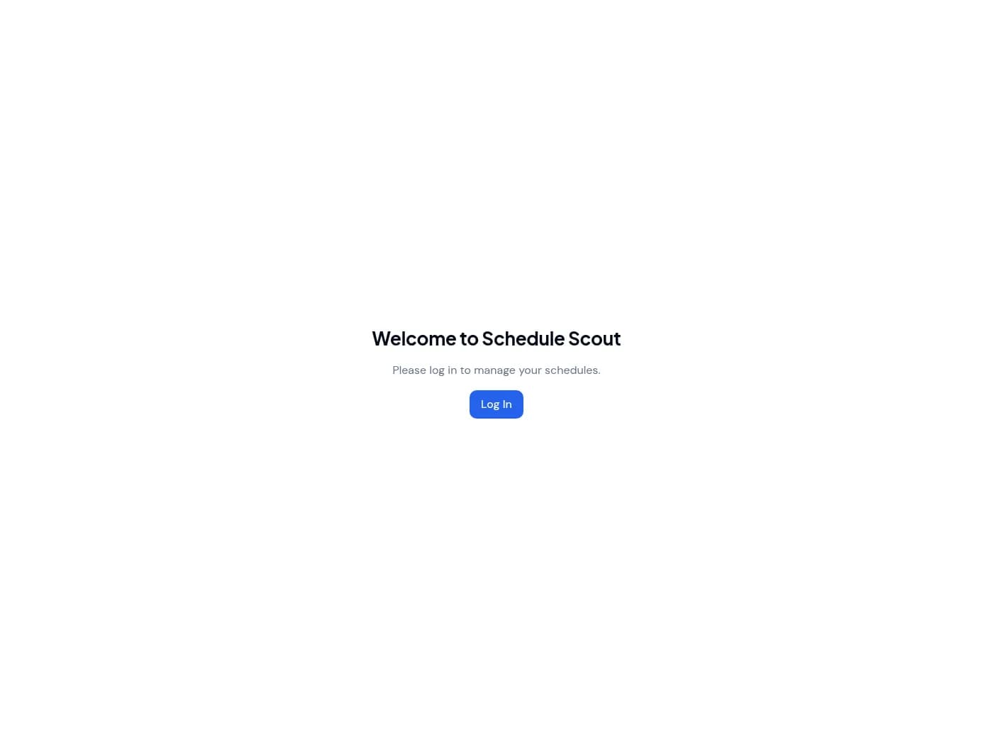 Schedule Scout