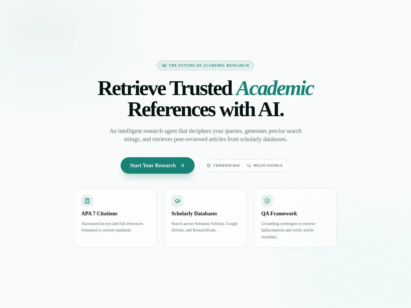 Scholar AI Reference Agent