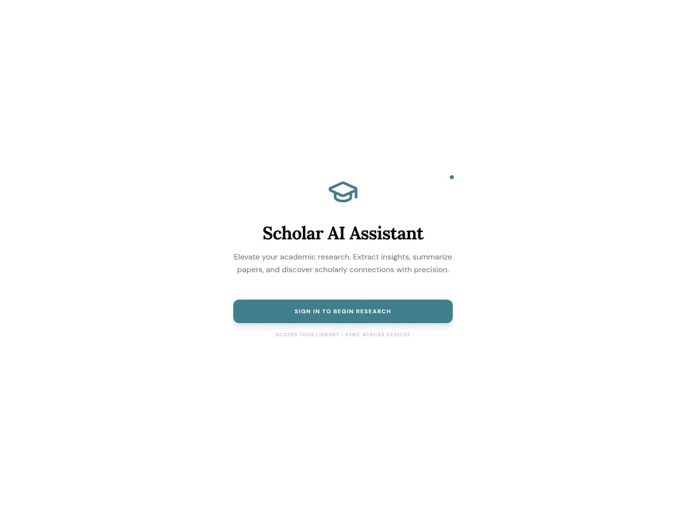Scholar AI Assistant