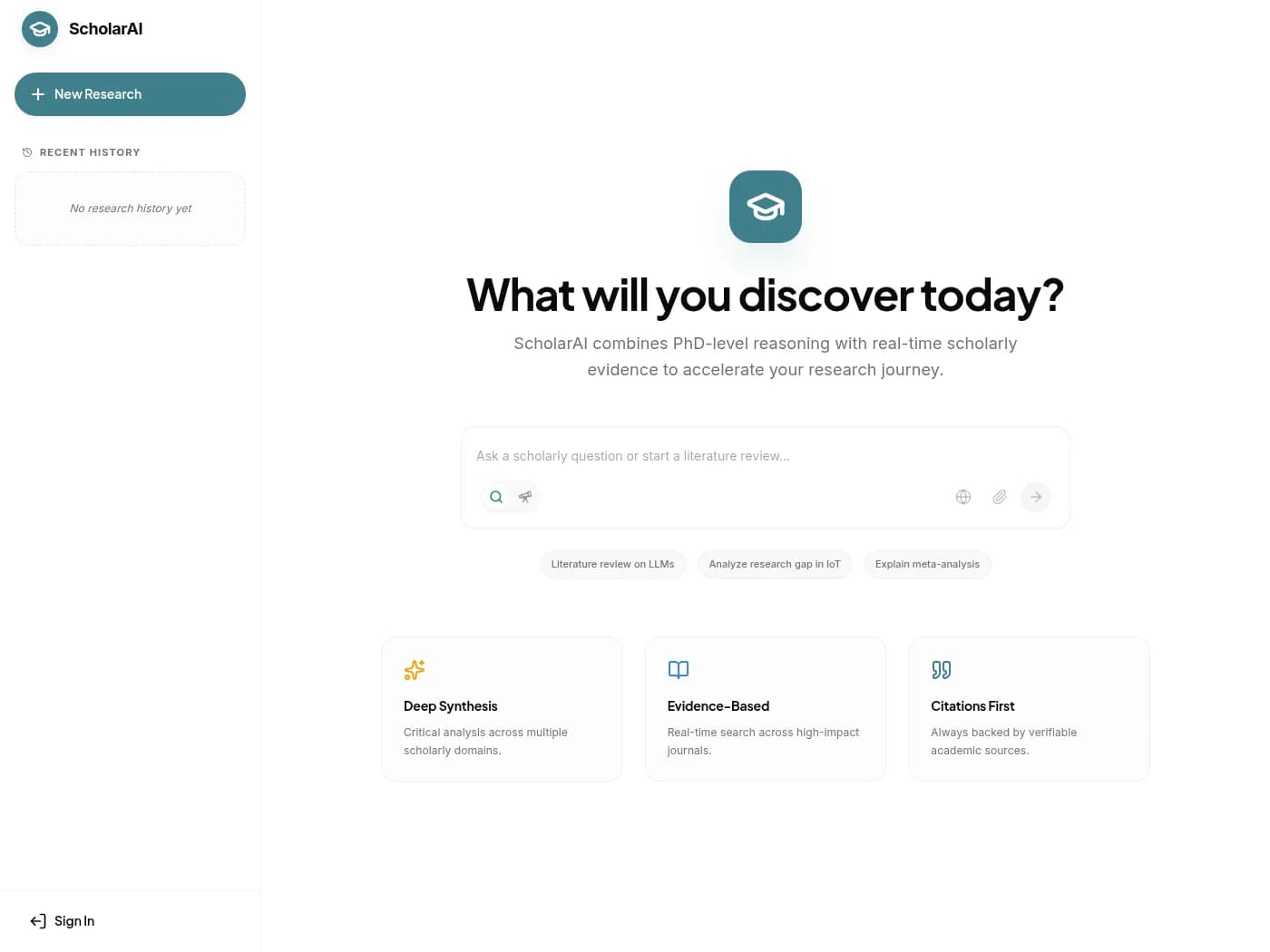 ScholarAI Research Agent