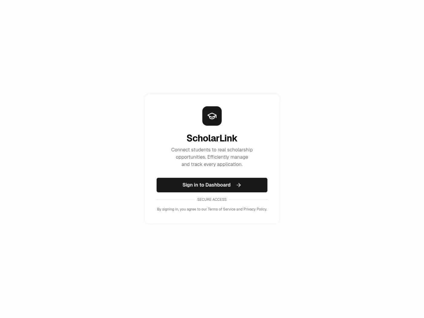 ScholarLink Dashboard