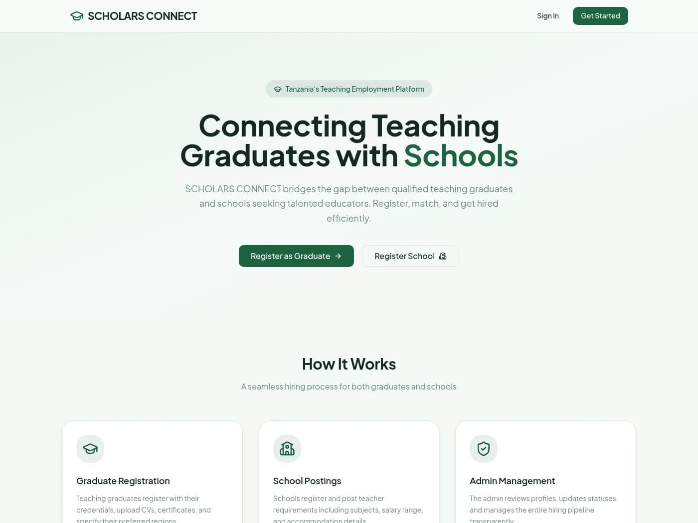 Scholars Connect Portal