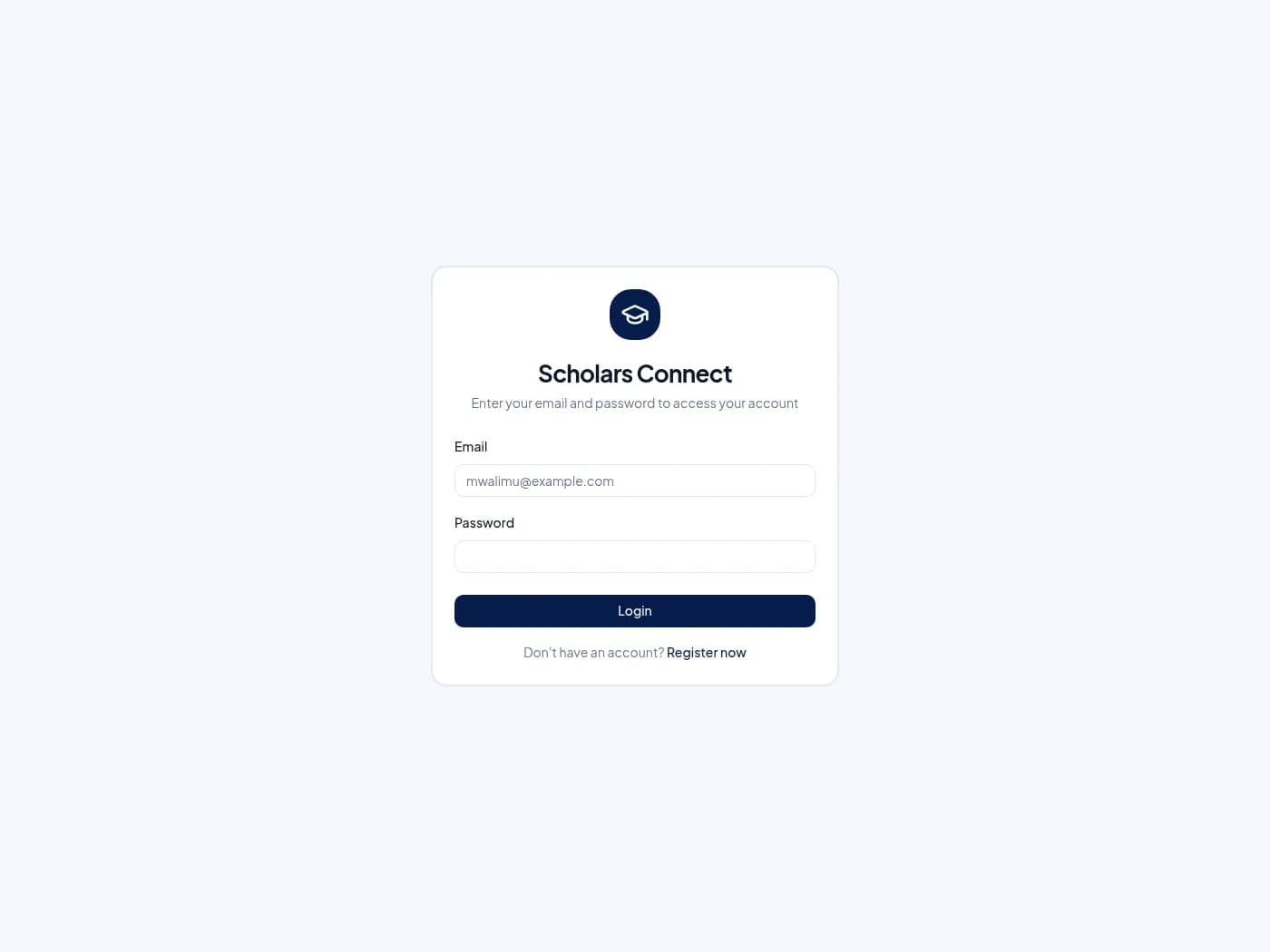 Scholars Connect Platform