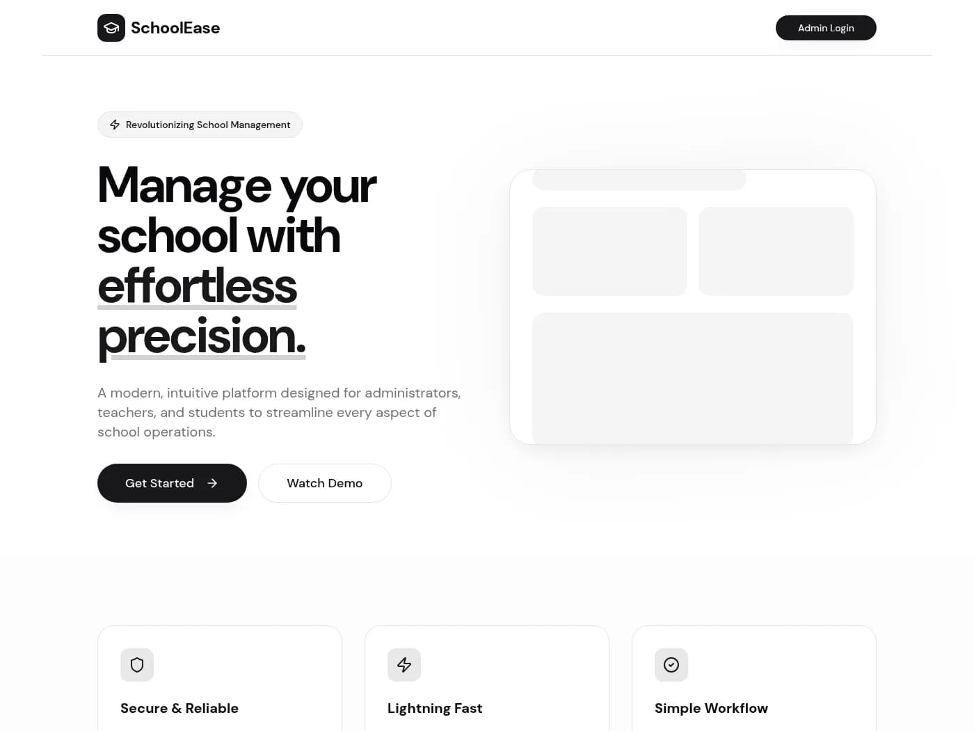 SchoolEase Admin Suite