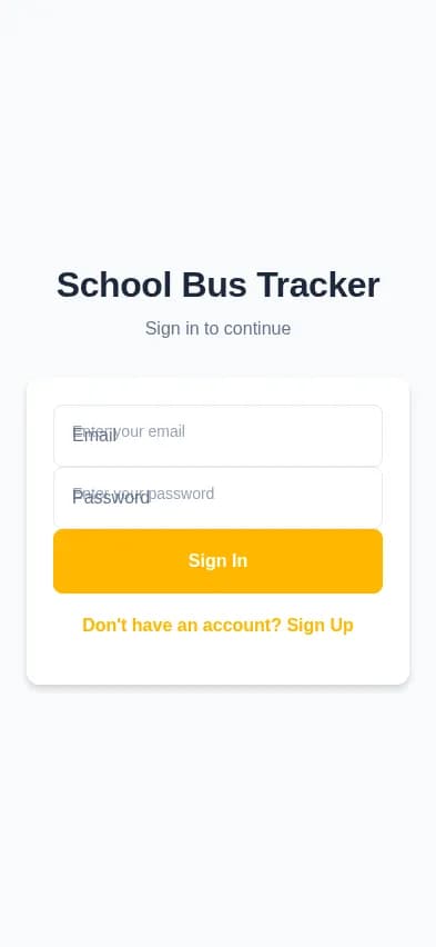 School Bus Mobile App