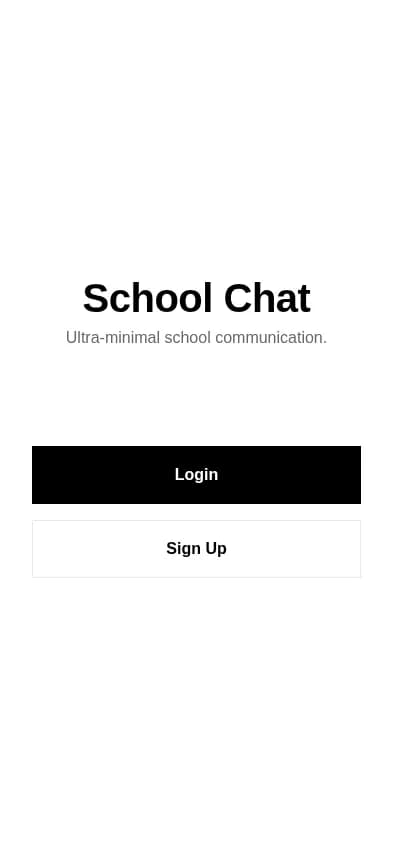 School Chat Minimal