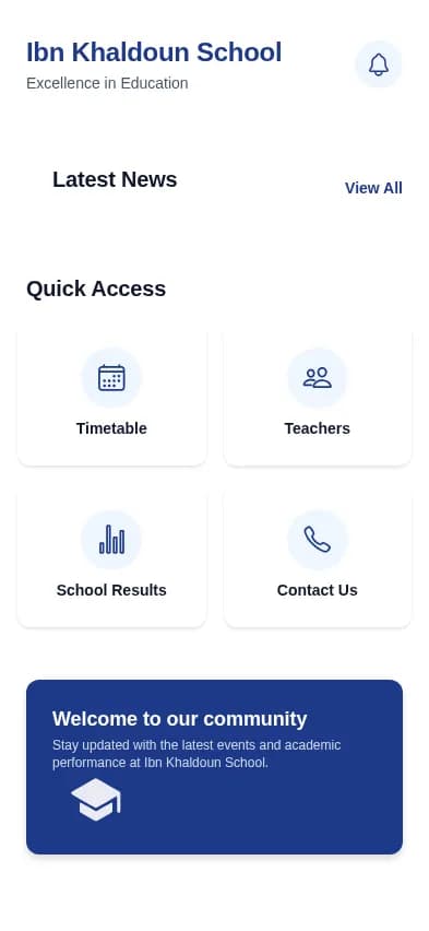Ibn Khaldoun School Dashboard