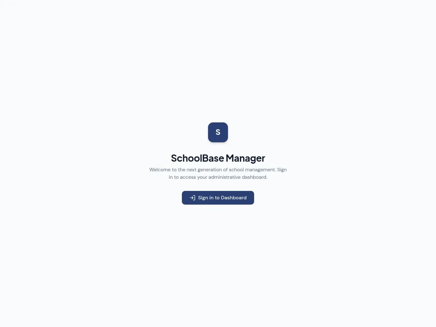 SchoolBase Manager