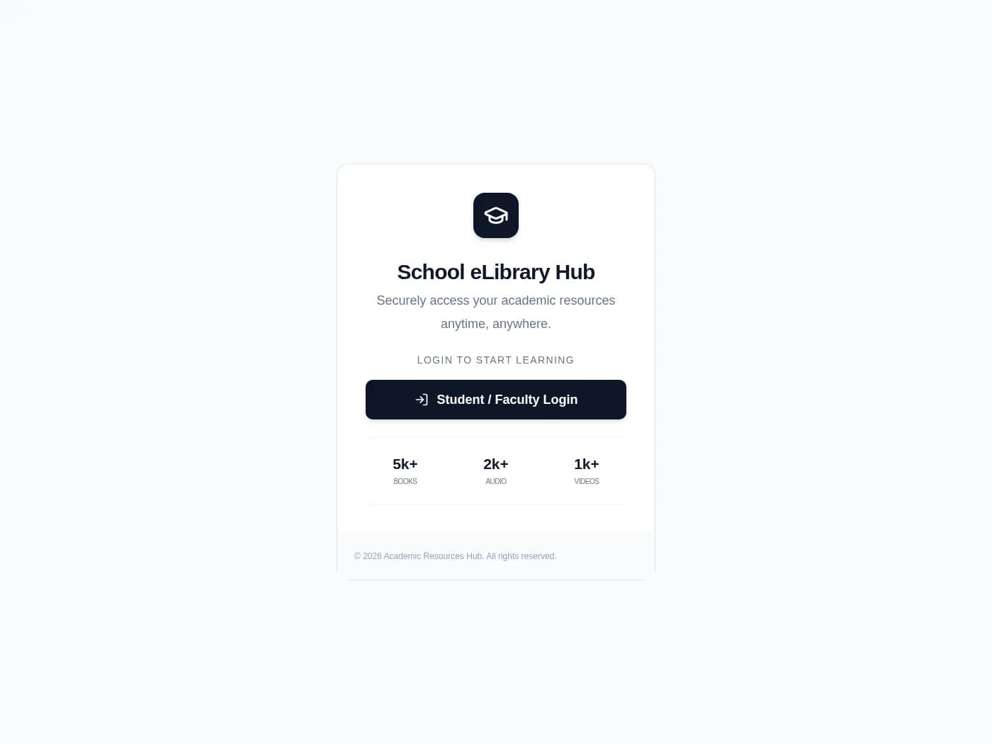 School eLibrary Hub