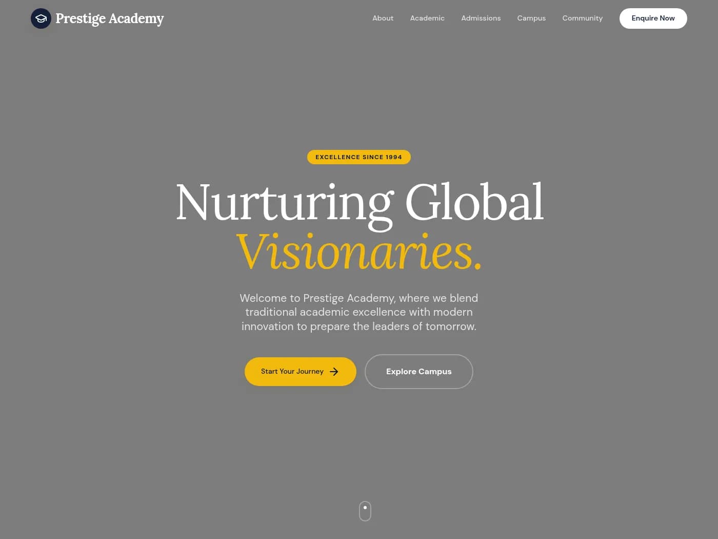 Prestige School Web Experience