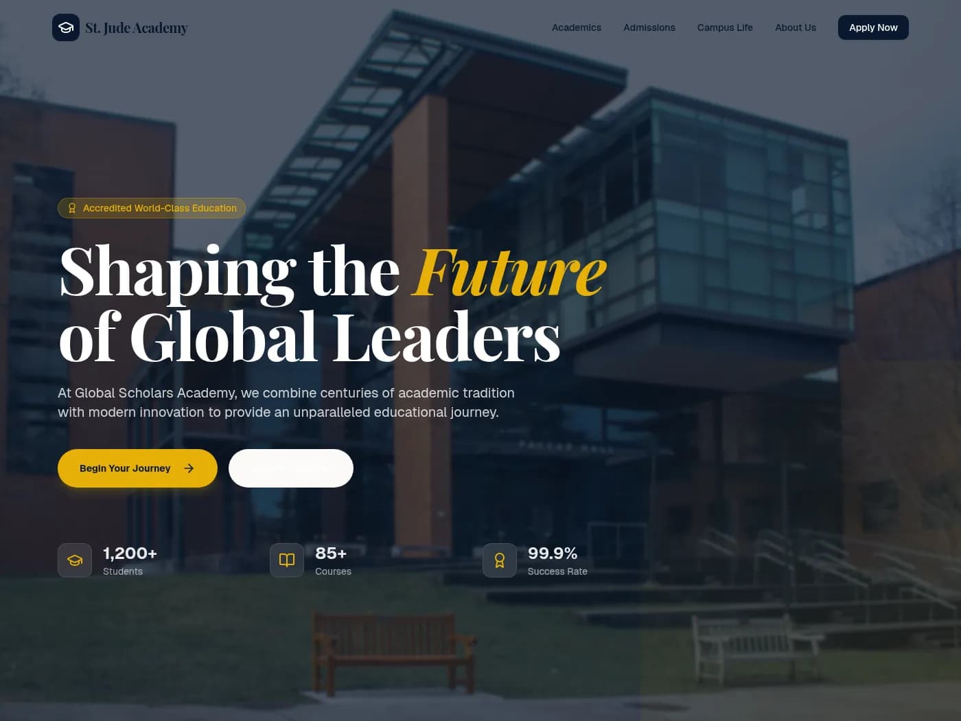 School Landing Page