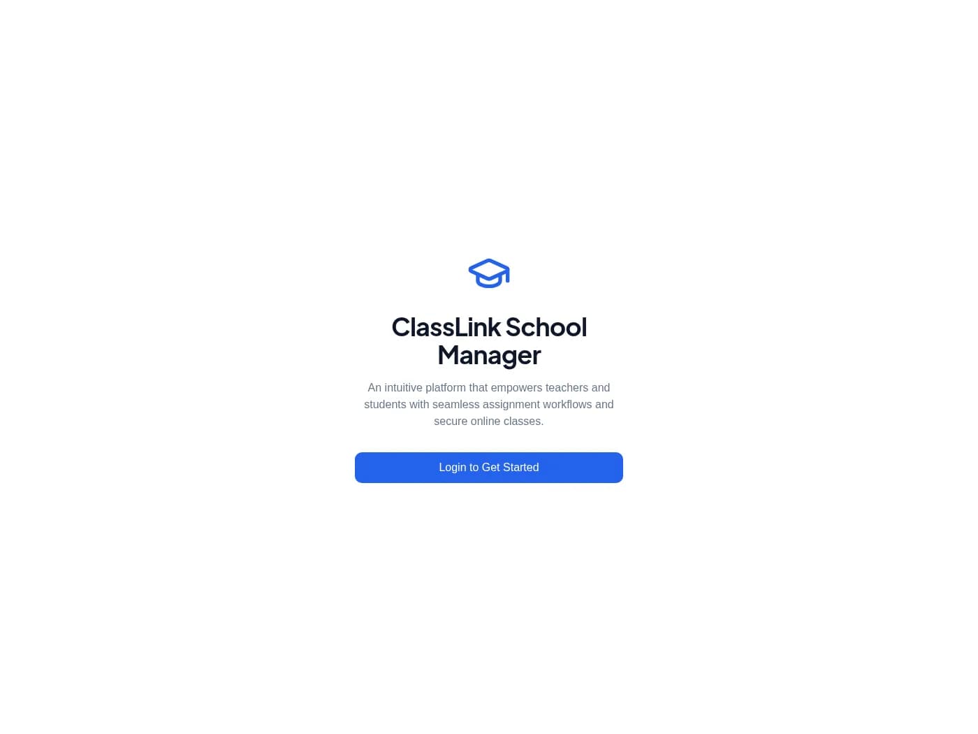 ClassLink School Manager