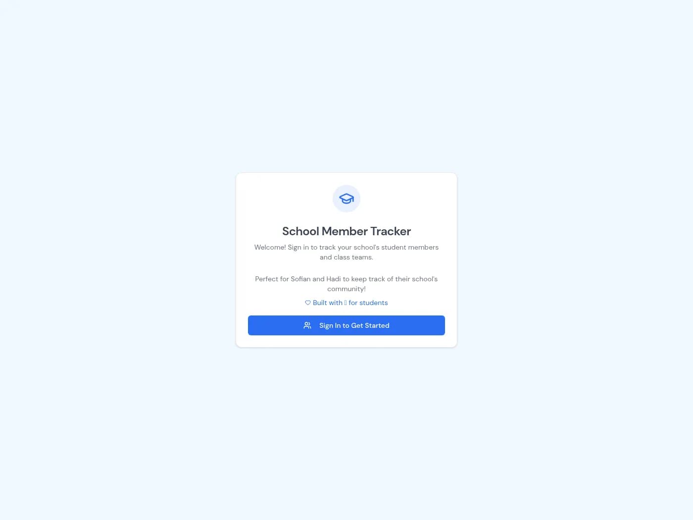 School Member Tracker