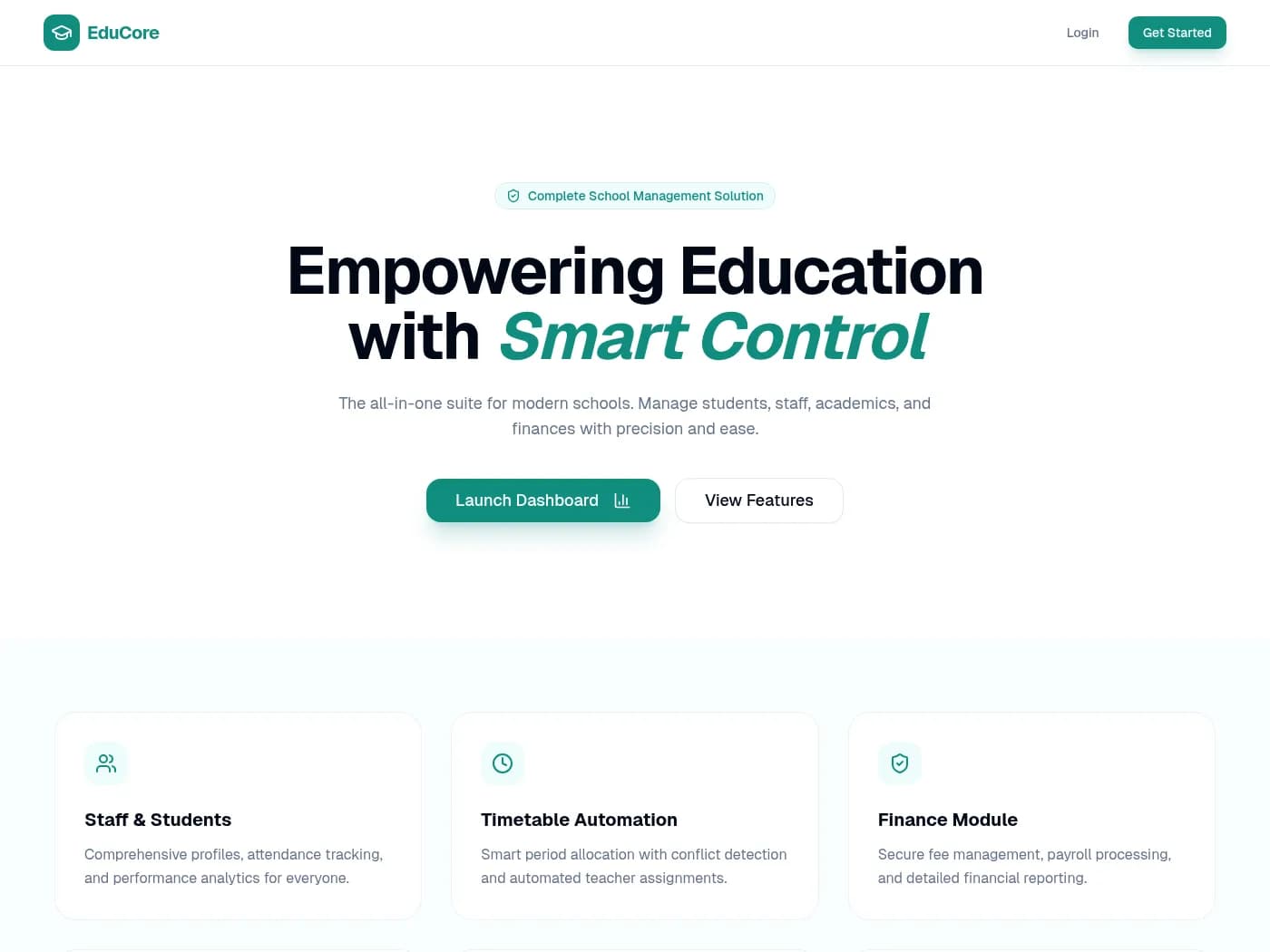EduCore School Suite