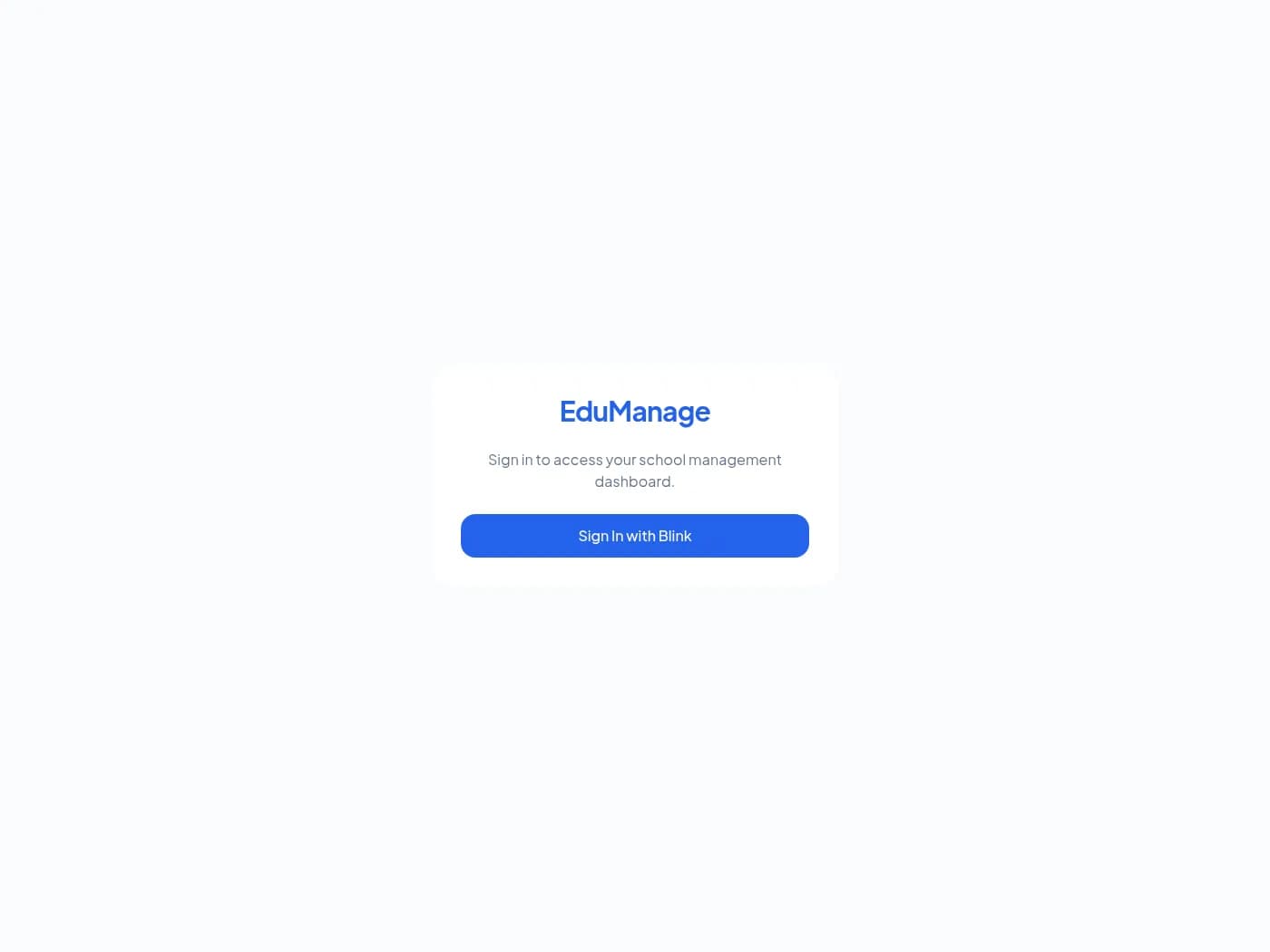 EduManage Portal