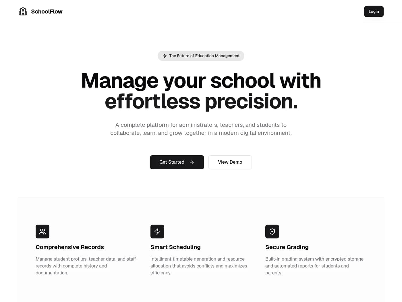 SchoolFlow Manager