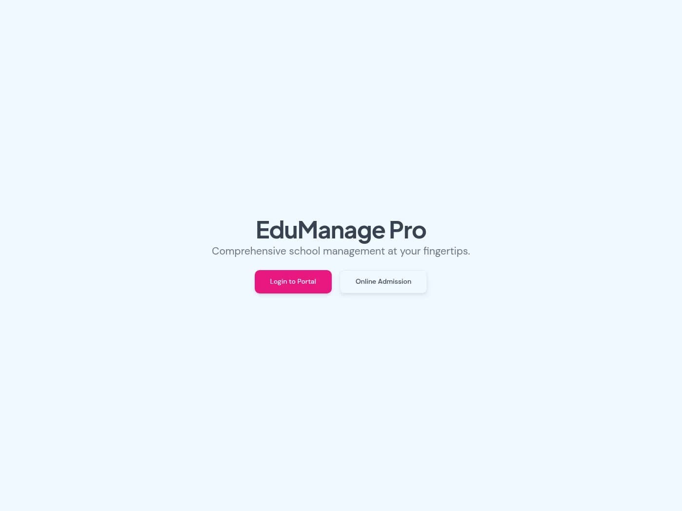 EduManage Pro