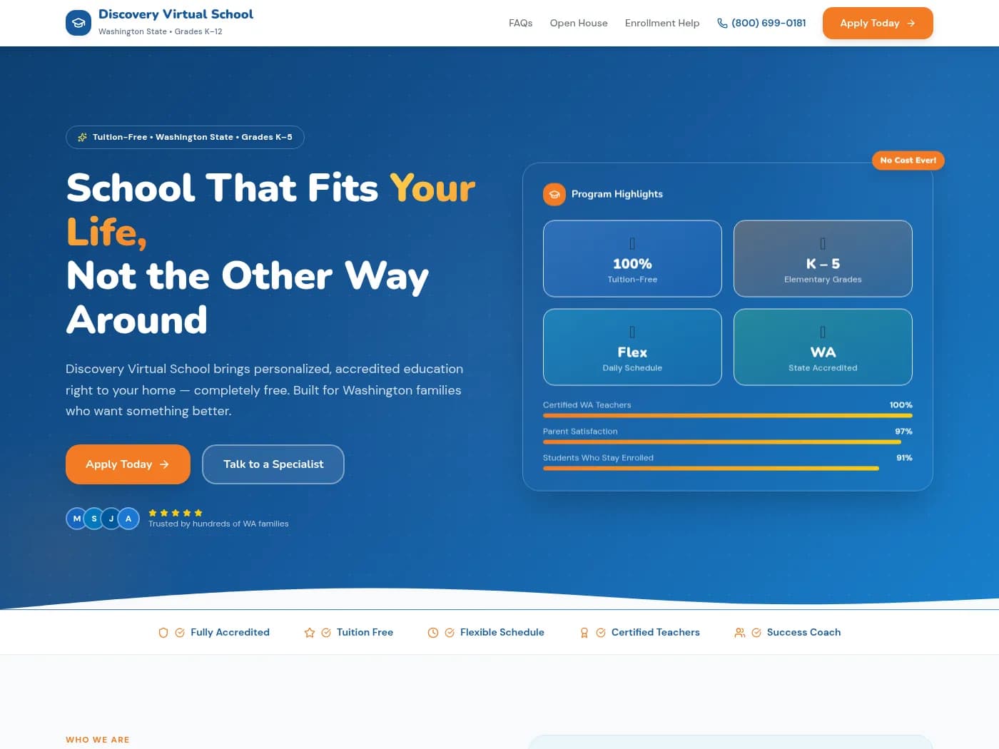 Elementary School Page Revamp