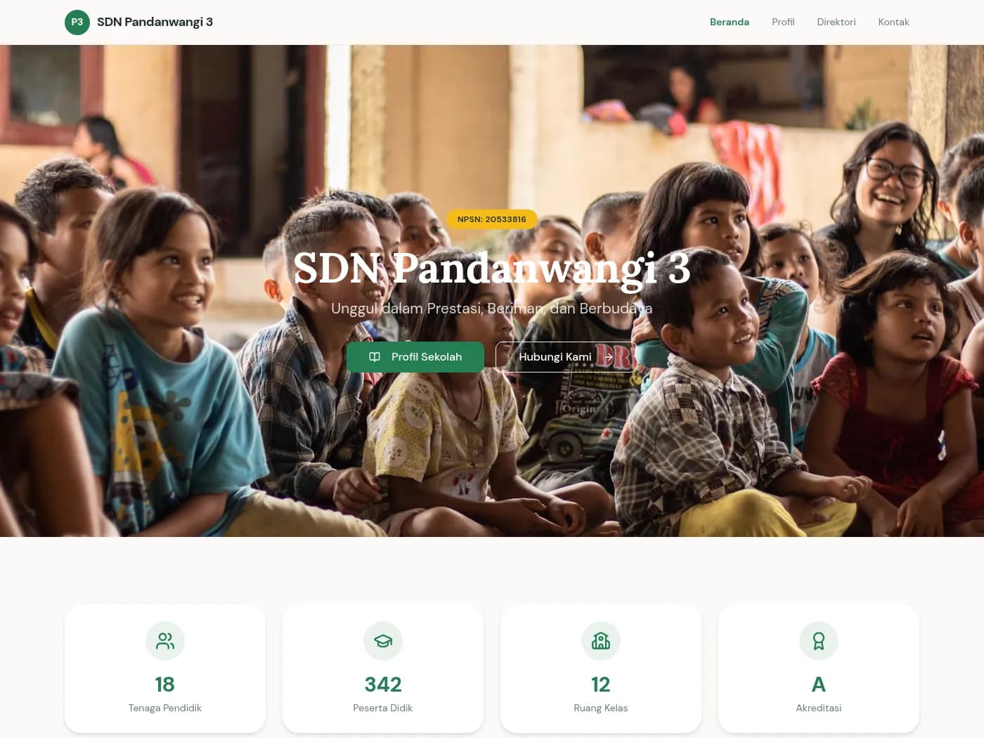 Pandanwangi 3 School Portal