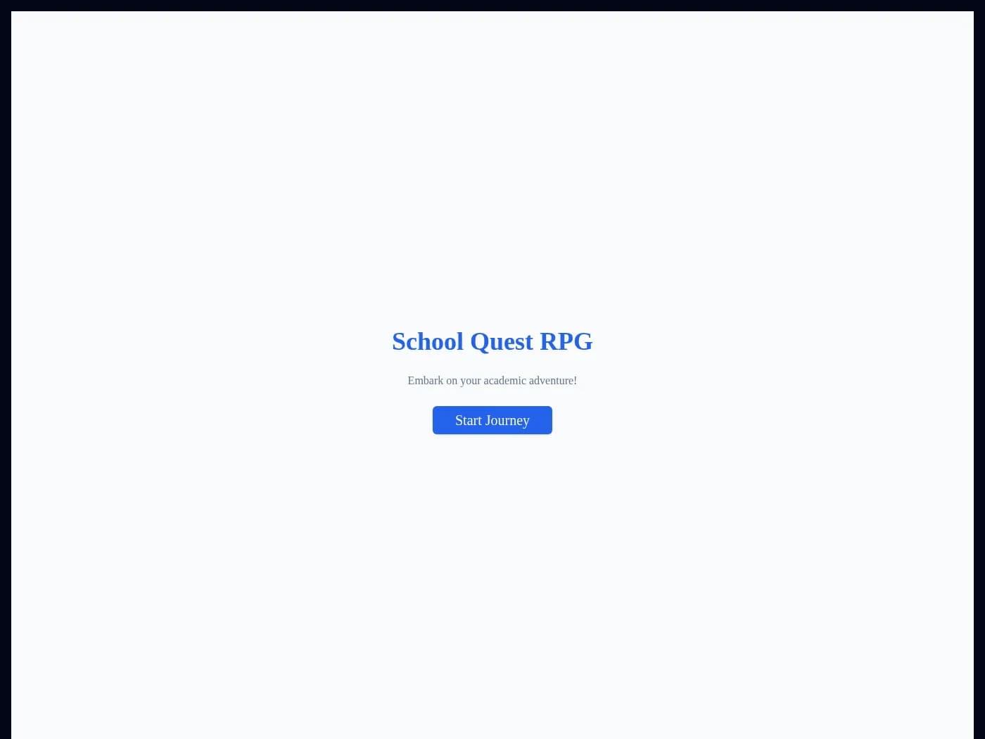 School Quest RPG