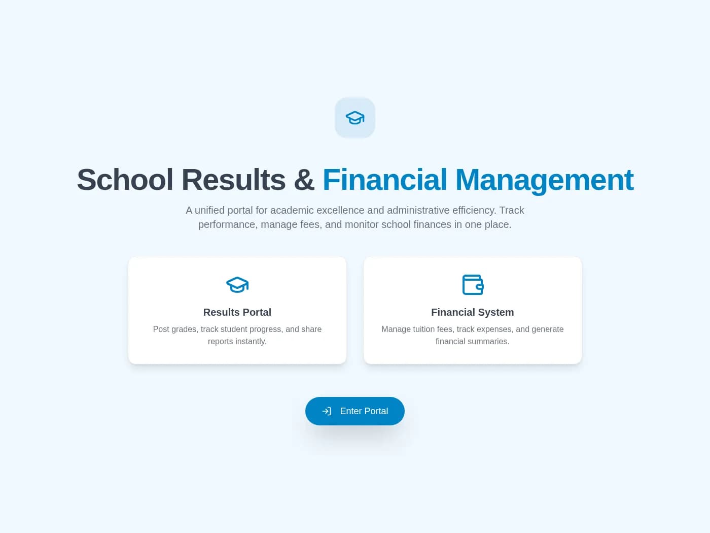 School Results Portal