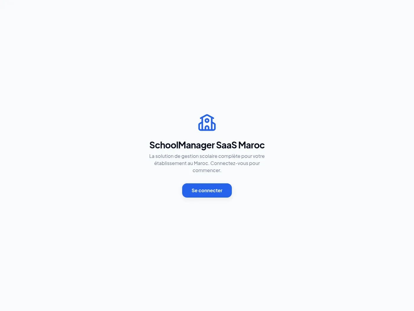 SchoolManager SaaS Morocco