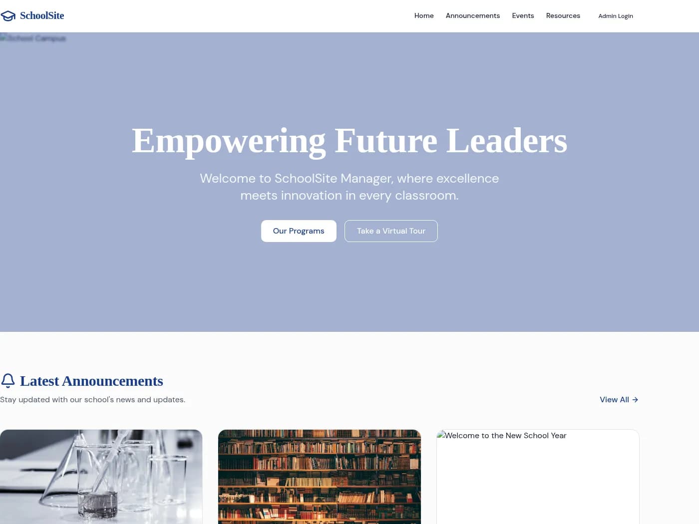 SchoolSite Manager