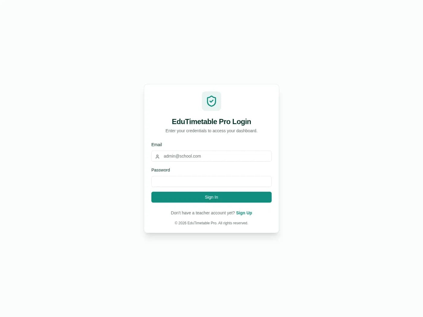EduTimetable Pro