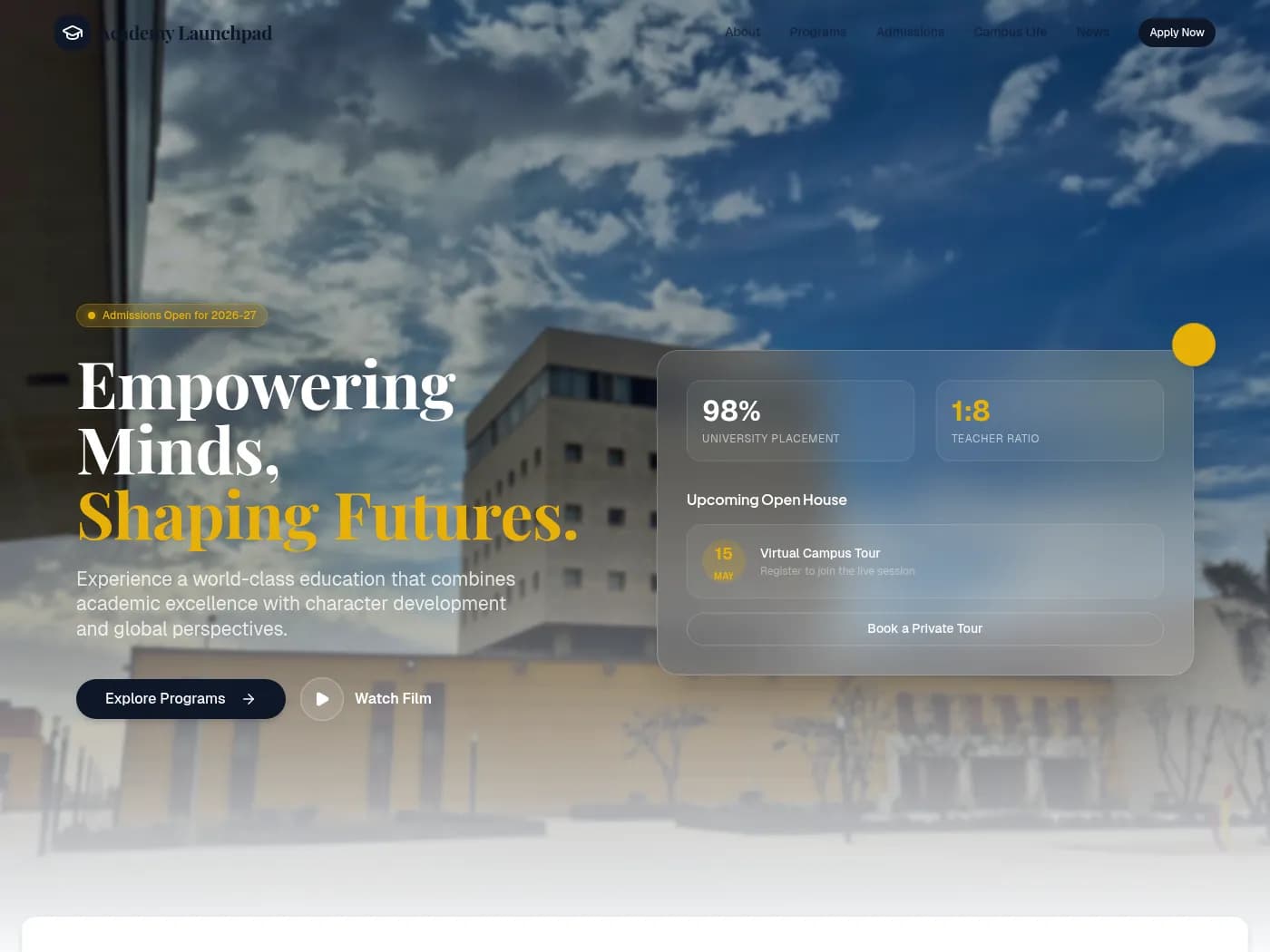 School Web Launchpad
