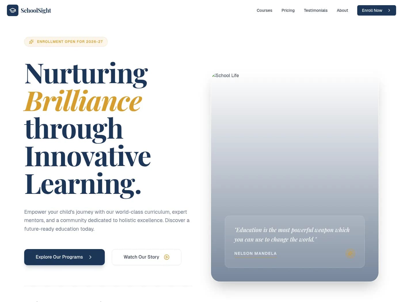 SchoolSight Web Portal