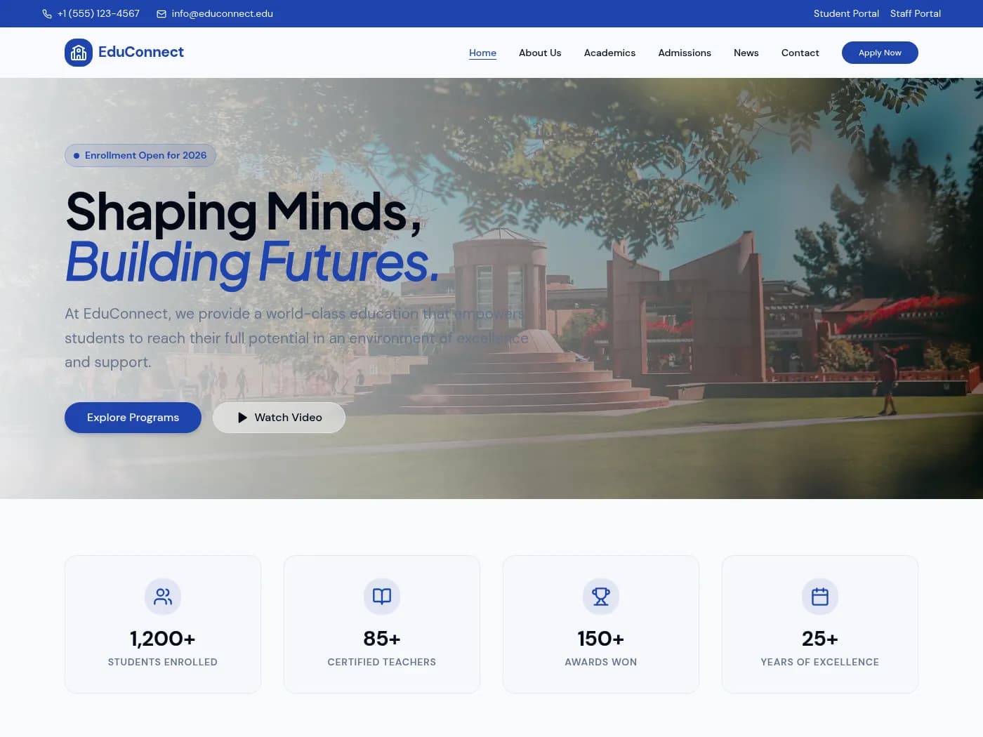 EduConnect School Website