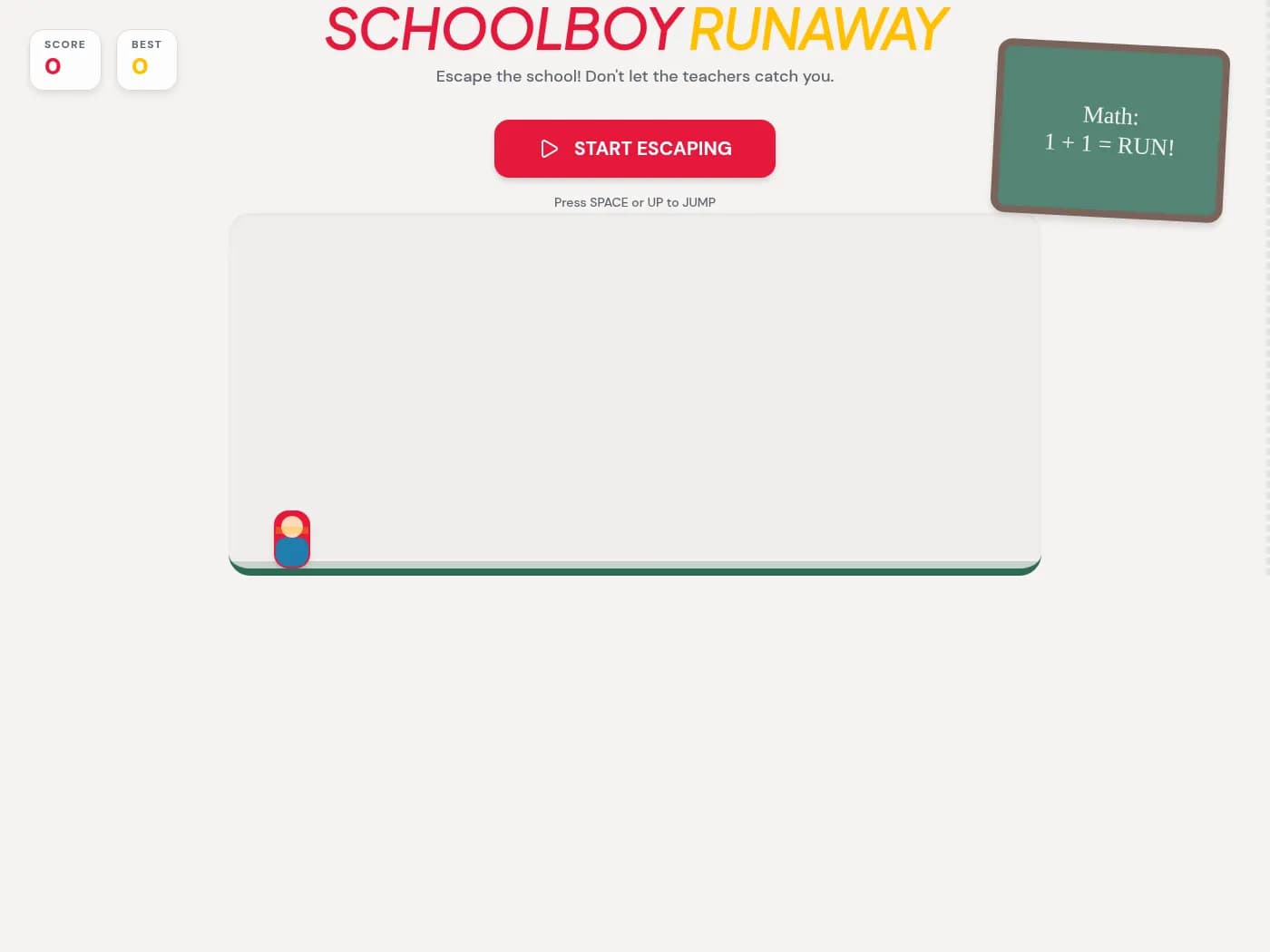 Schoolboy Runaway Game
