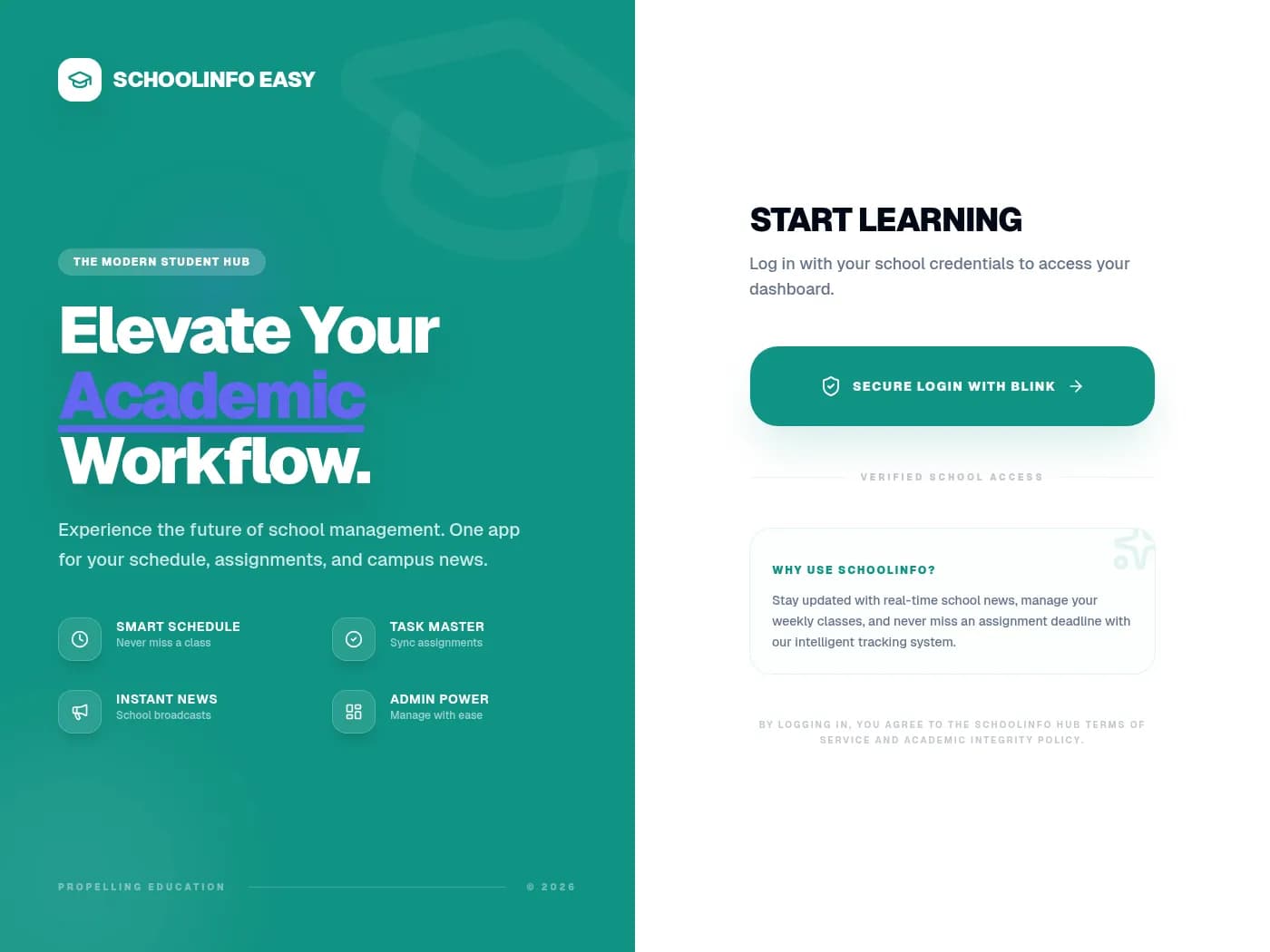 SchoolInfo Easy App