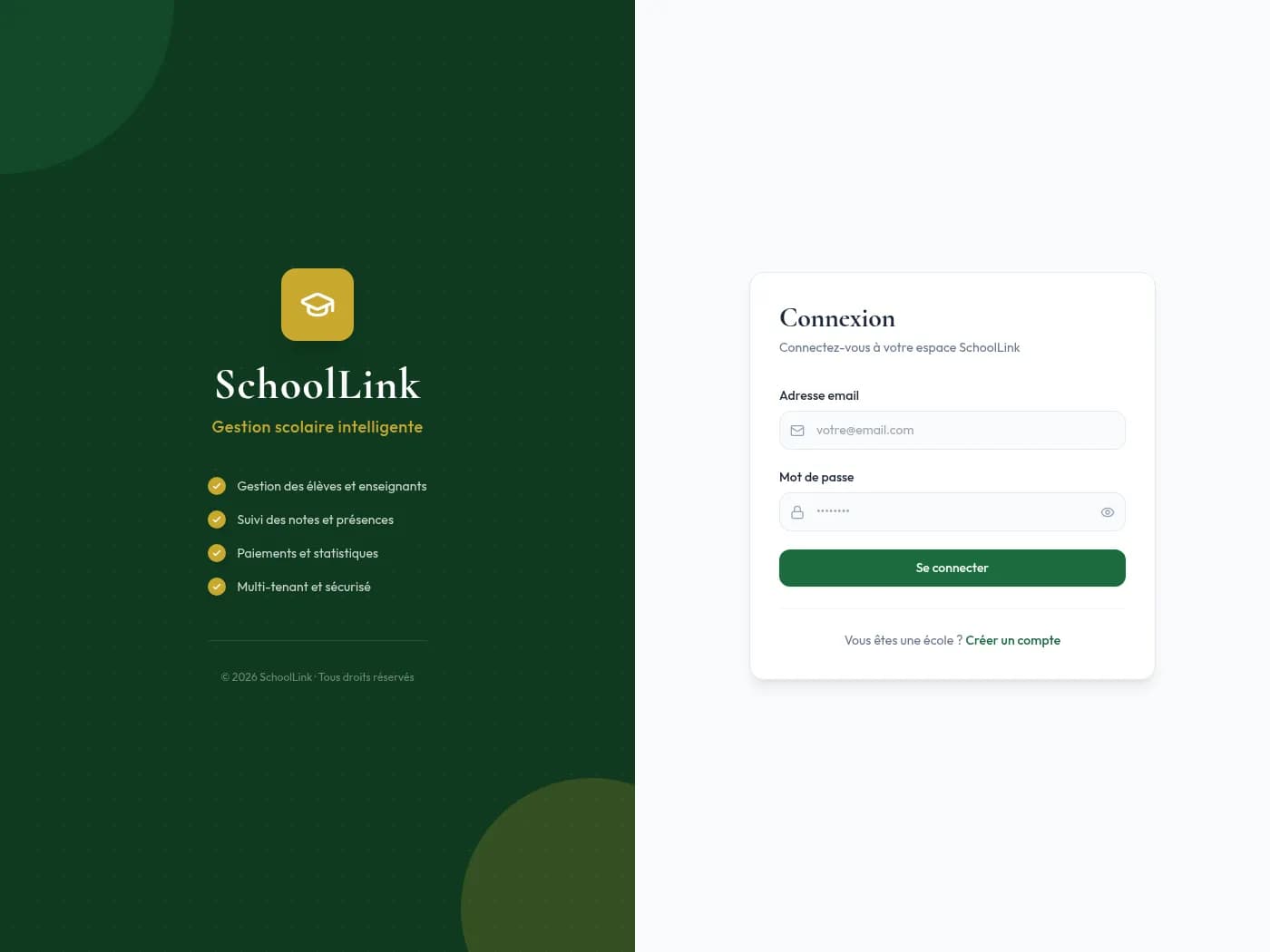 SchoolLink SaaS Frontend