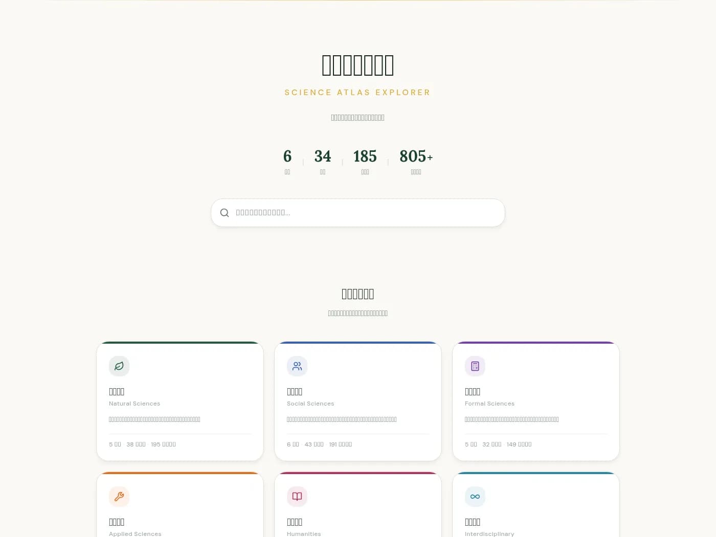 Science Atlas Explorer