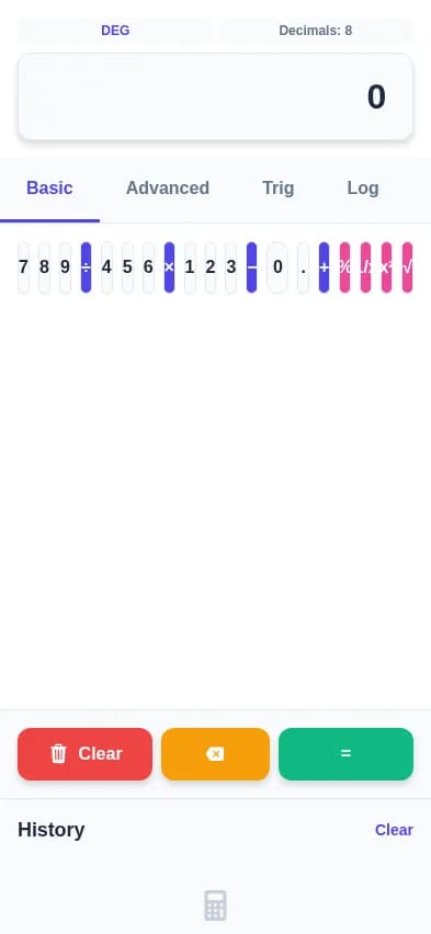 Simple Science Calculator