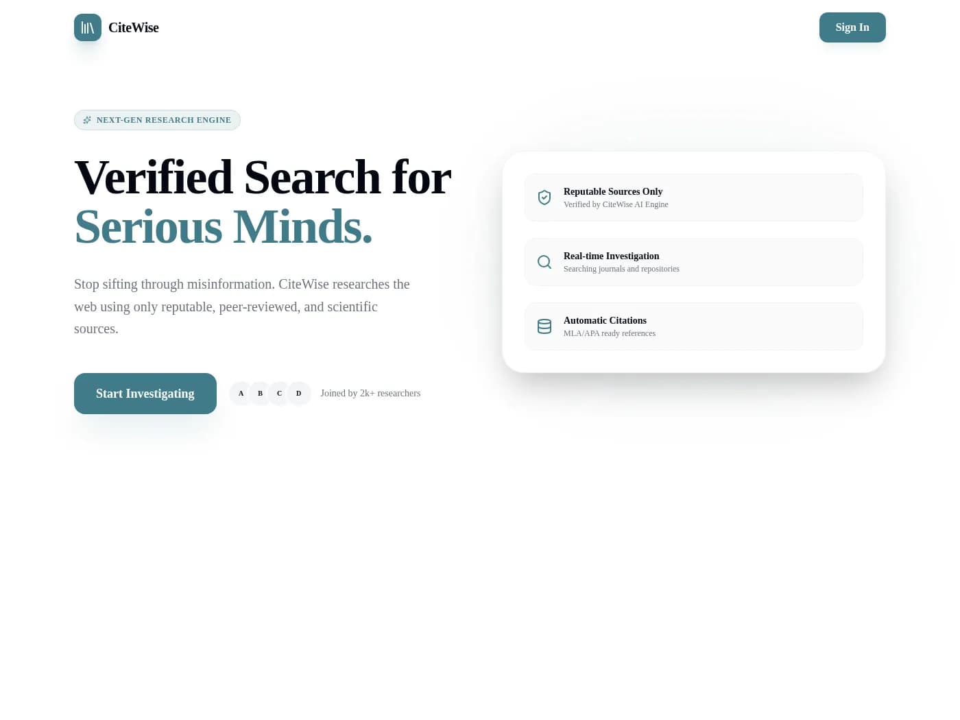 CiteWise Research Agent