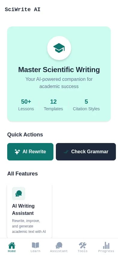 SciWrite AI Trainer