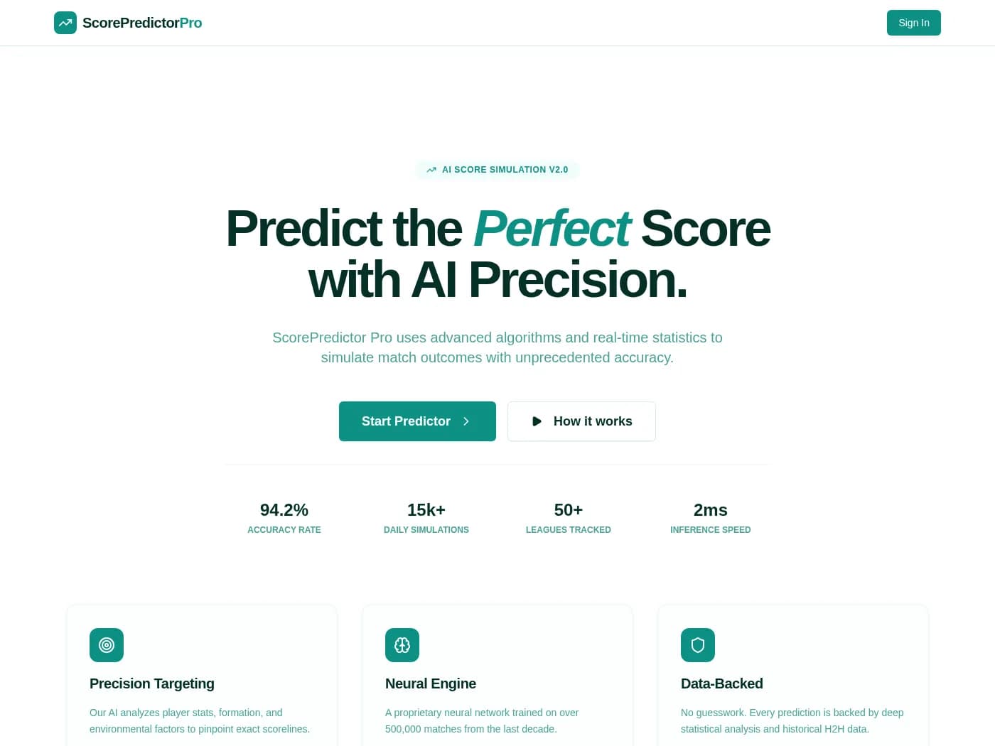 Score Predictor Pro