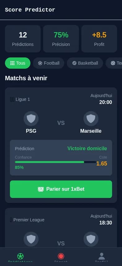 Score Predictor App