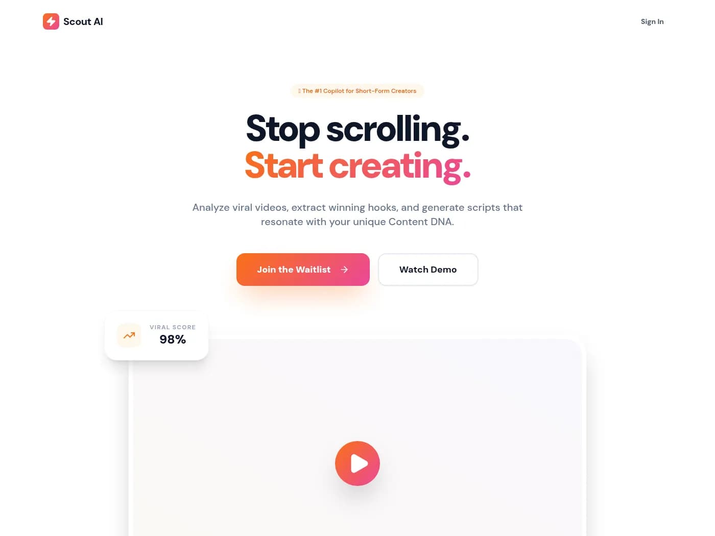 Scout AI Creator Copilot