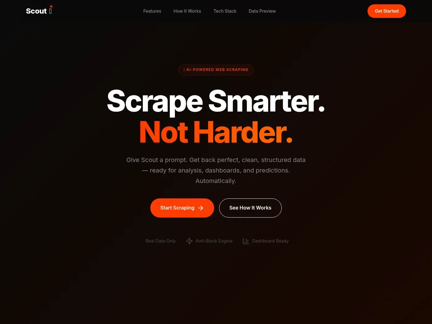 Scout AI Scrapper Site