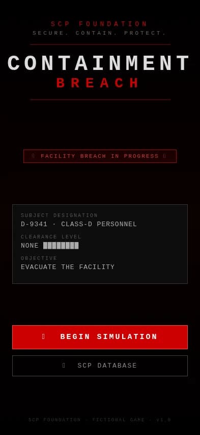 SCP Breach Mobile