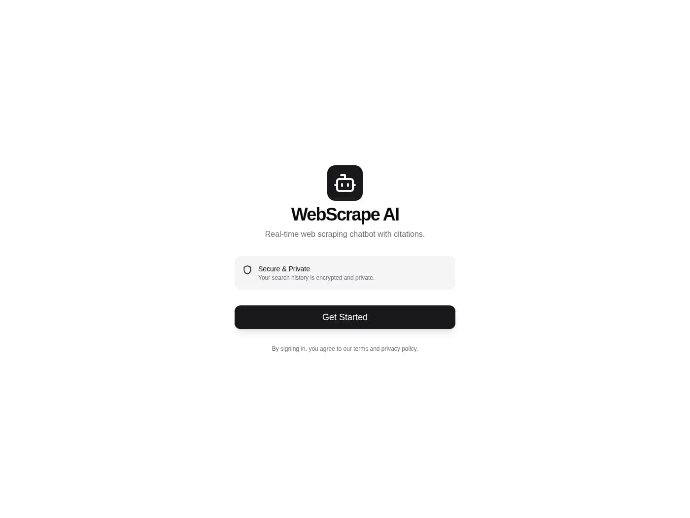 Web Scraping Chatbot