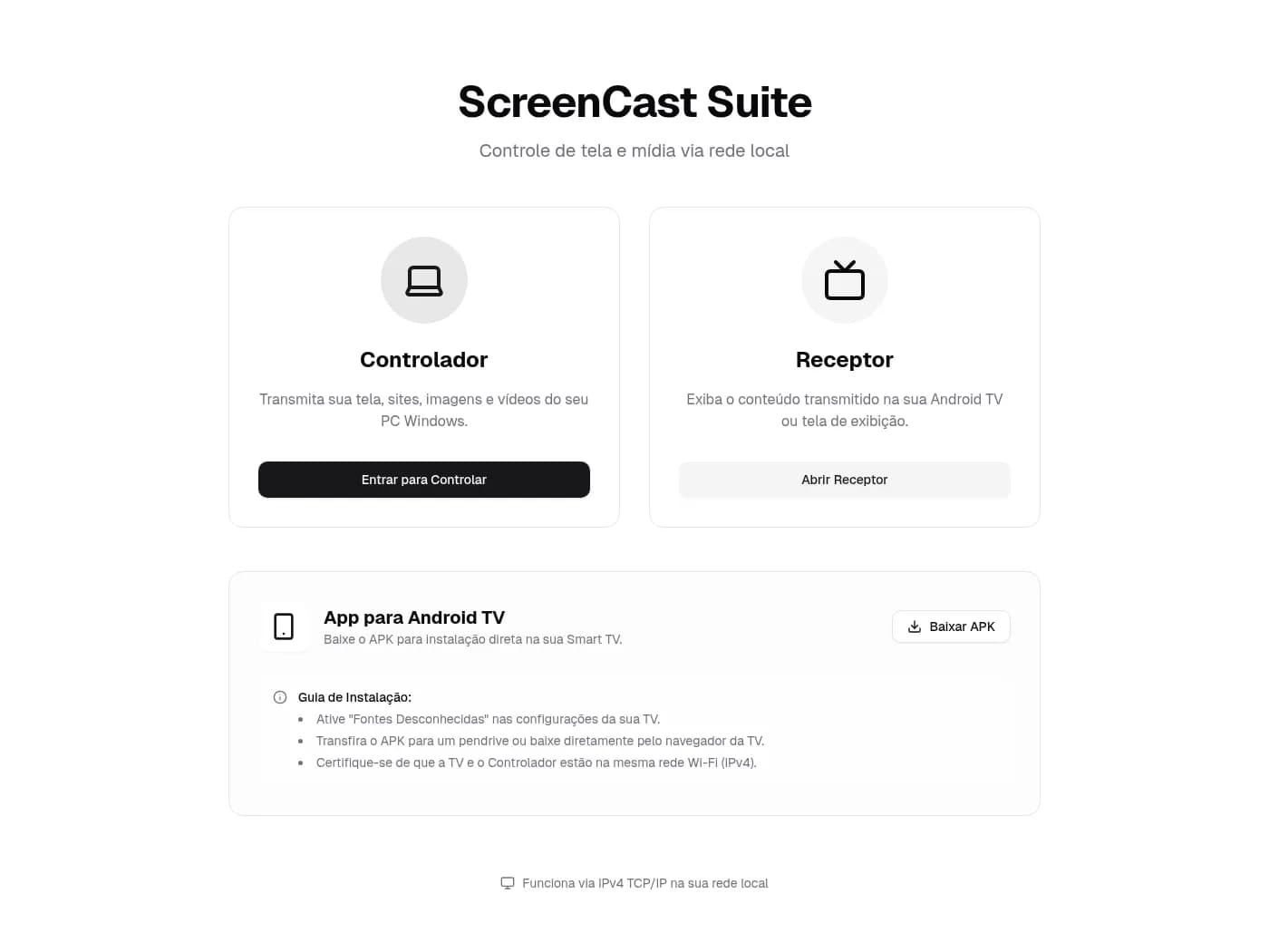 ScreenCast Control Suite