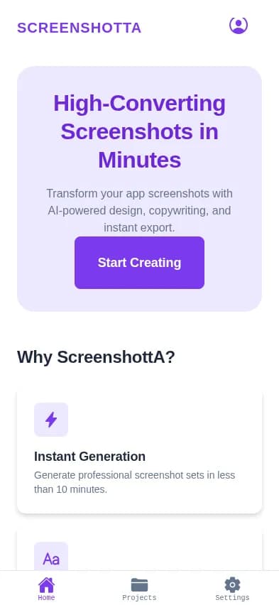 ScreenshottA AI Generator