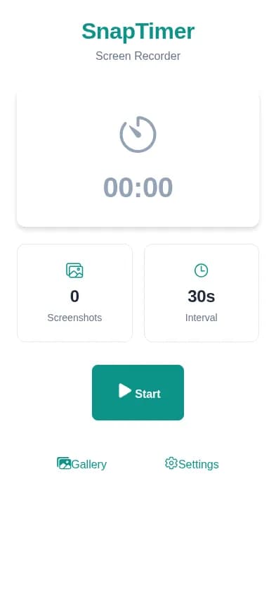 SnapTimer Screen Recorder