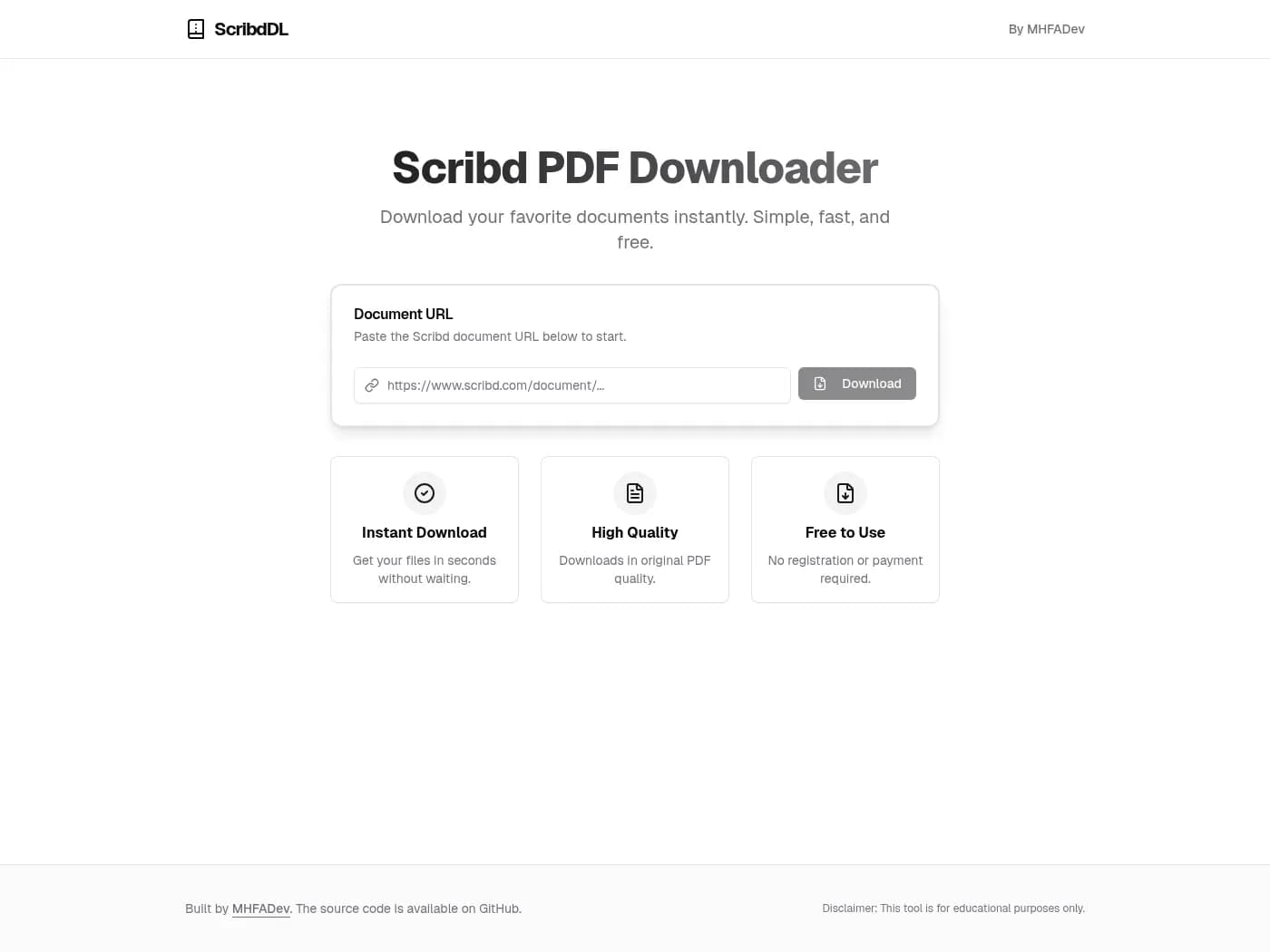 Scribd PDF Downloader